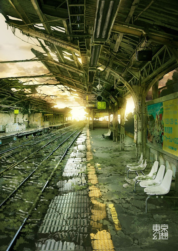 Post Apocalyptic Illustrations of Tokyo | Amusing Planet